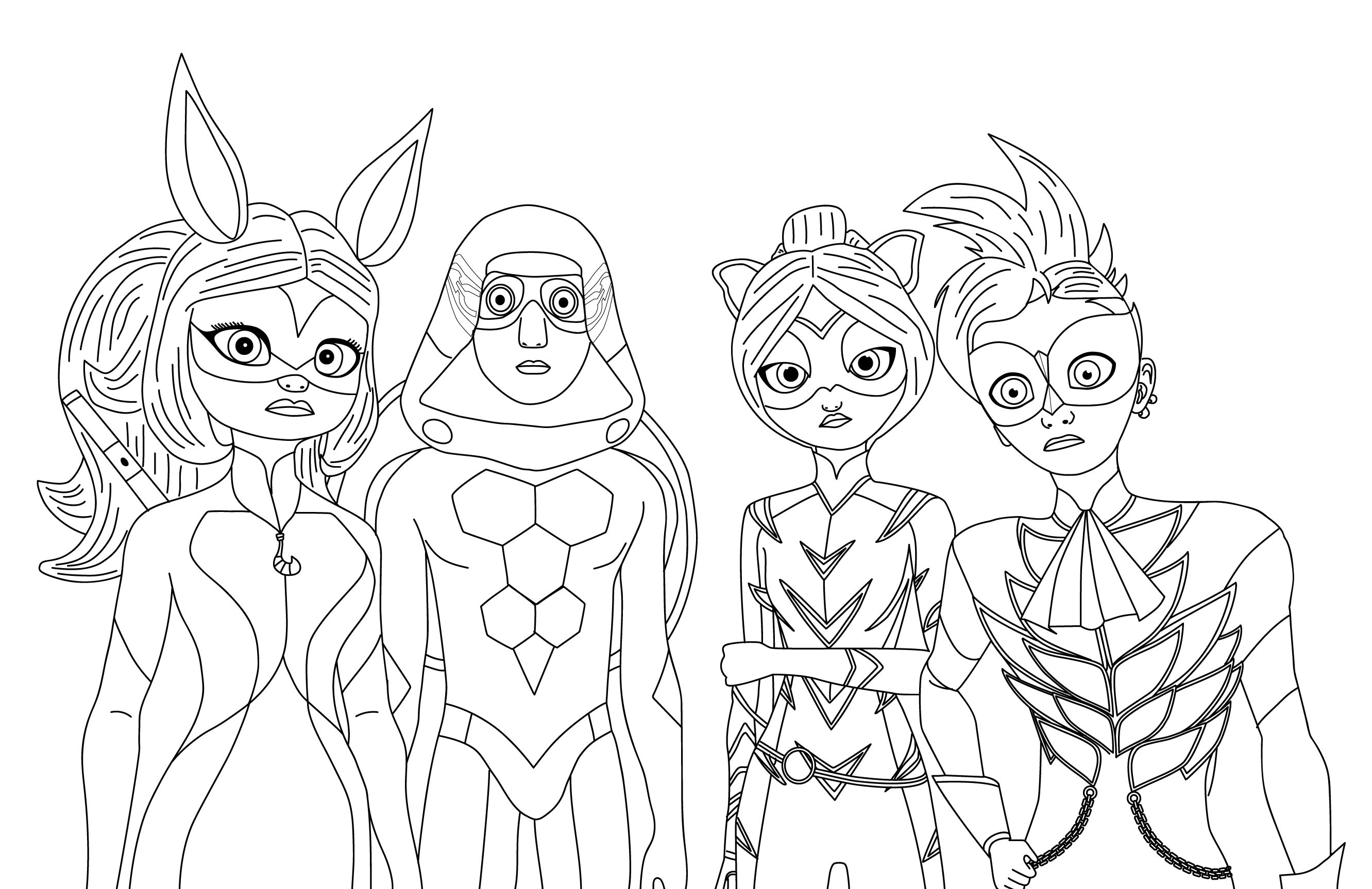 Rena Rouge Miraculous Ladybug Coloring Pages All Characters Rena Rouge Miraculous Ladybug Coloring Pages All Characters
