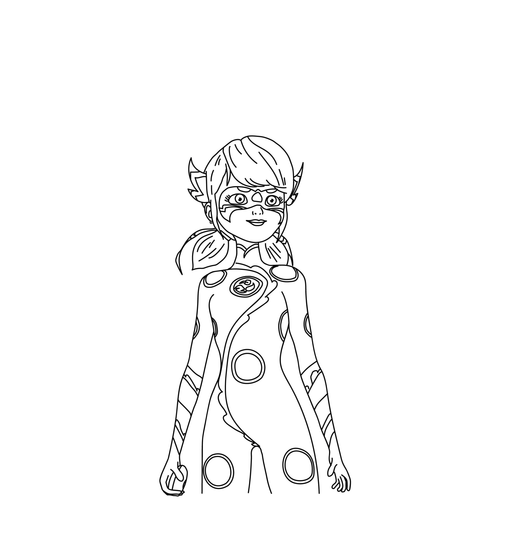 Coloriage Miraculous Ladybug: Lady Black - Color Palette