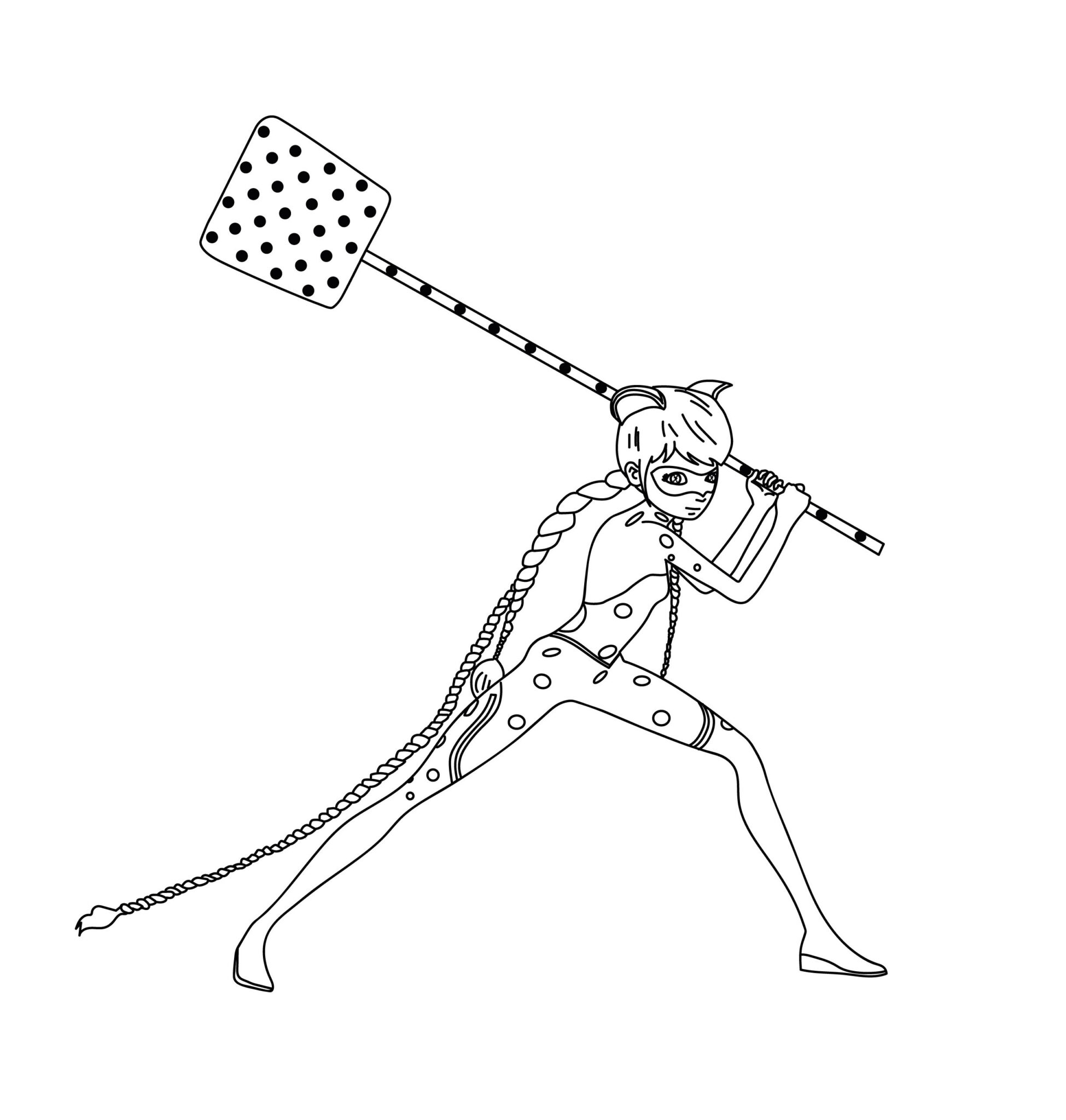 Coloriage Miraculous Ladybug: Lady Black - Color Palette